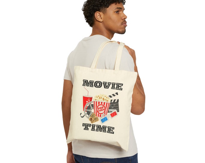 Movie Time Glam Tote Bag, Cinema Movie Theater Party Favor Refreshment ...