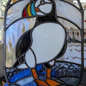 PATTERN - Puffin Stained Glass - Etsy