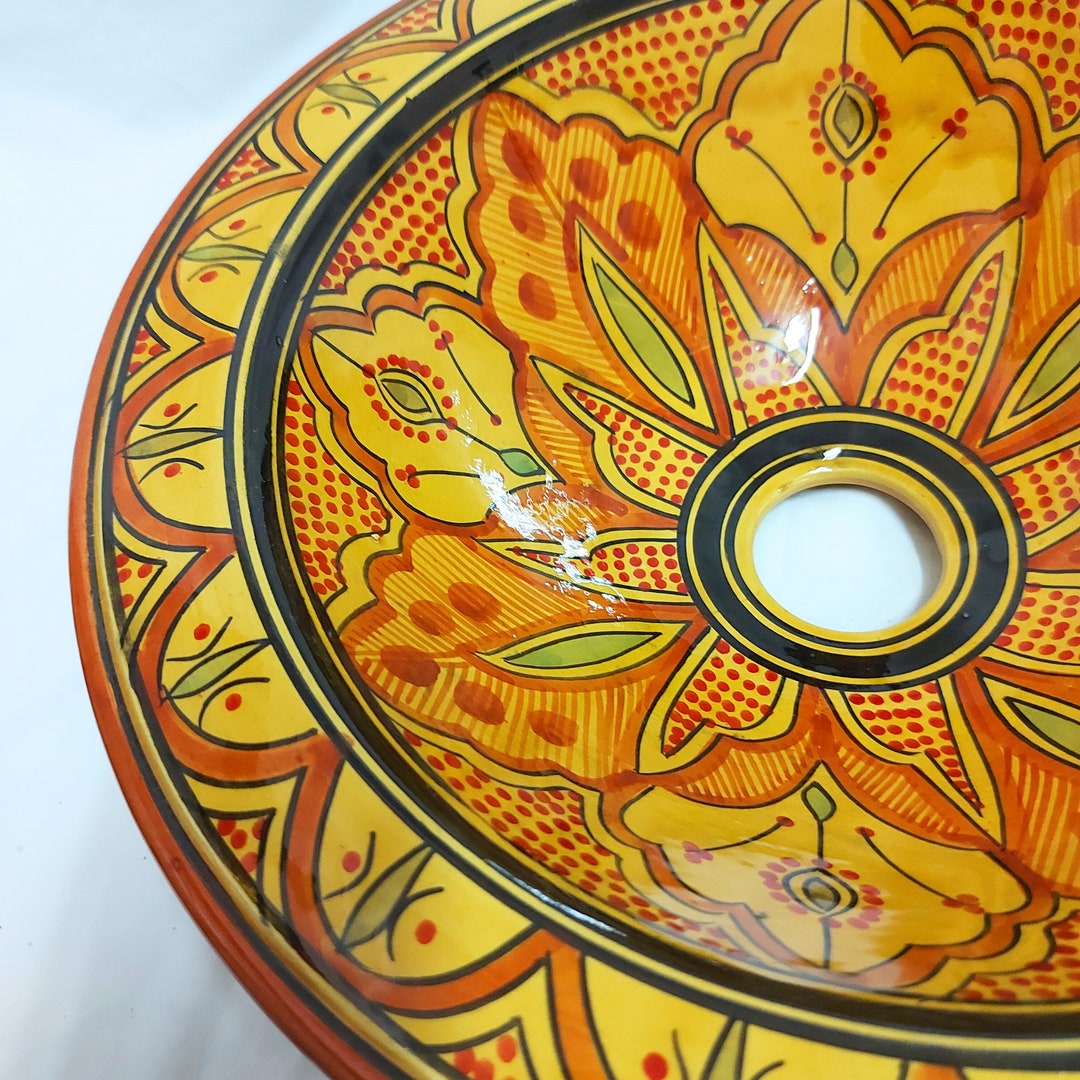 Hand Painted Vessel Sink - Sink Bowls - Hand Painted Ceramic Sink ...