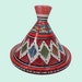 Handmade Red Tagine Hand Painted Tagine Pottery Kitchenware Serving ...