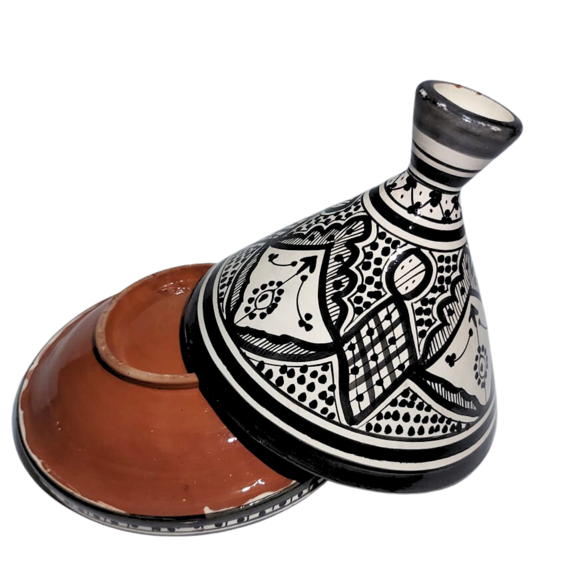 Handmade Tagine - Hand Painted Tagine - Large Tajine - Pottery ...