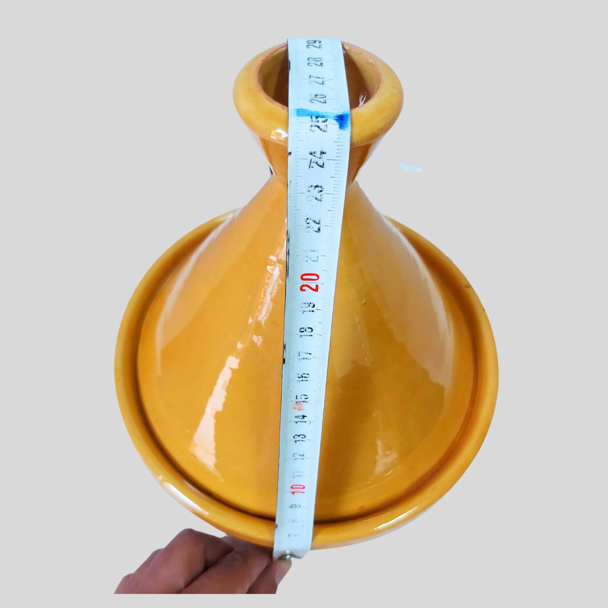 Yellow Pottery Tagine Handmade and Hand Painted Tagine Pottery ...