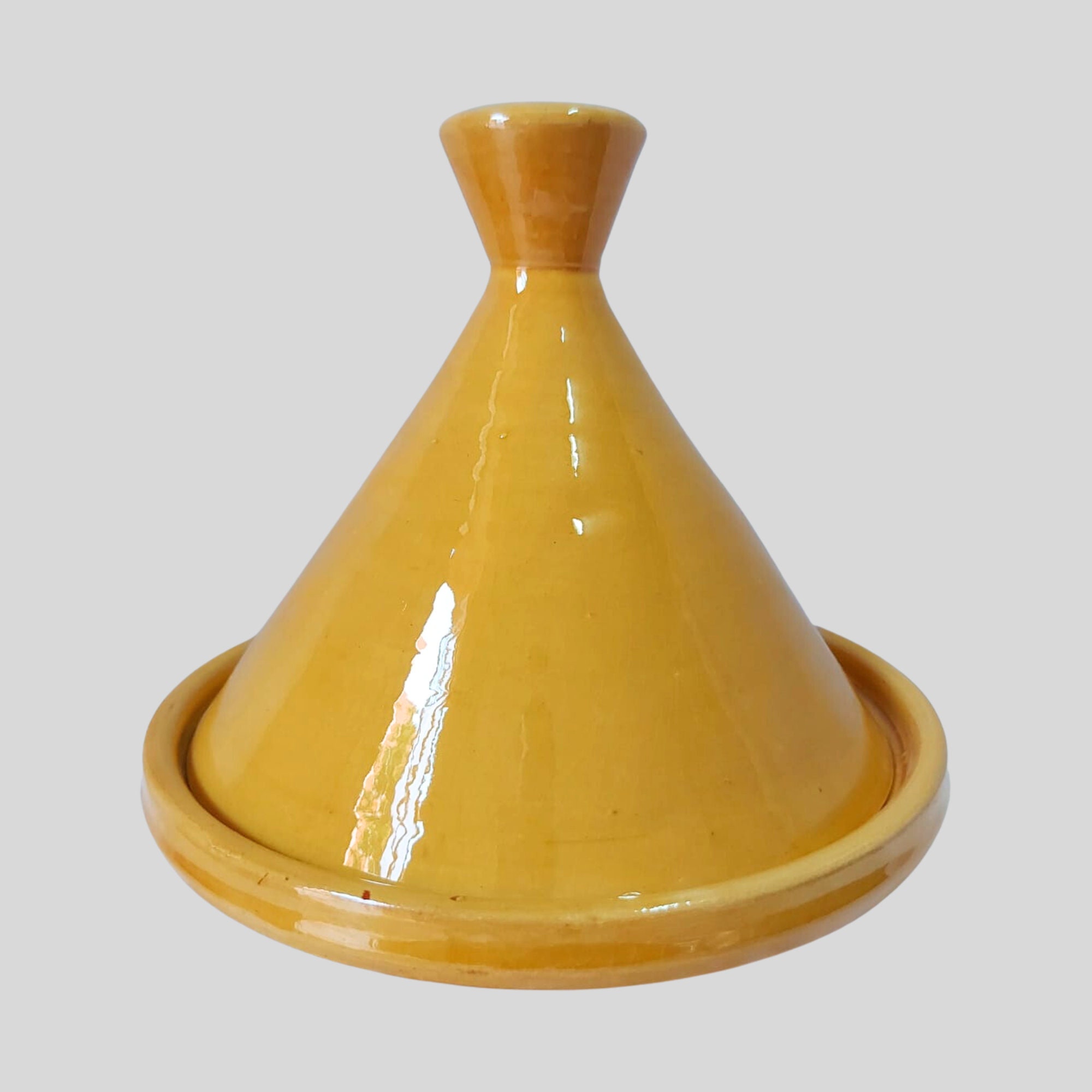 Yellow Pottery Tagine - Handmade and Hand Painted Tagine - Pottery ...