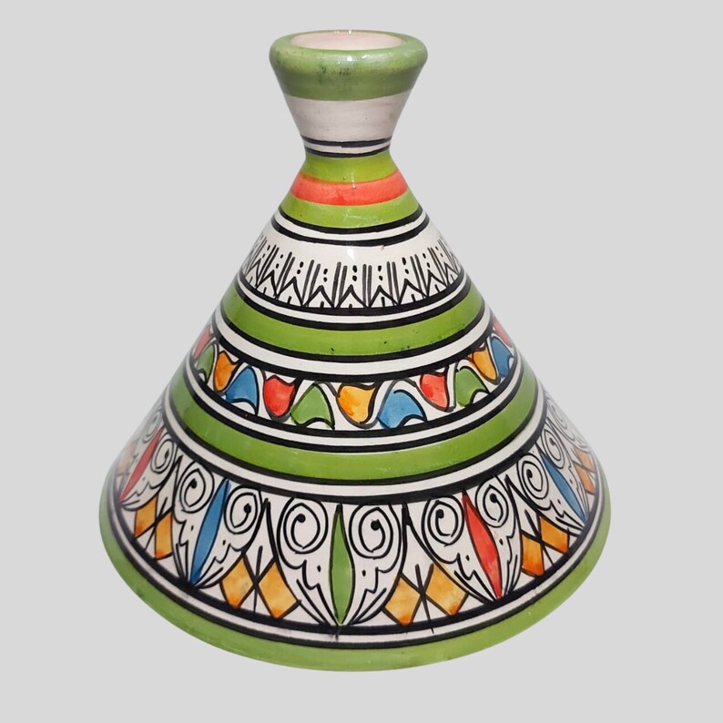 Serving Clay Pot - Moroccan Tagine - Handmade Tagine - Hand Painted ...