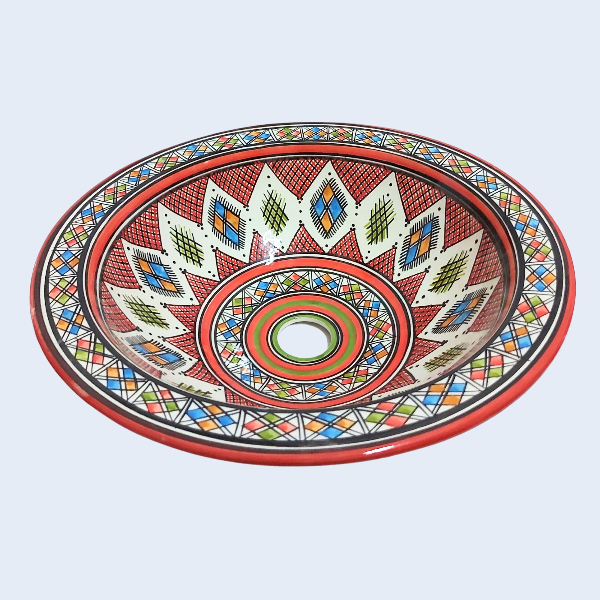 Pottery Sink Bowls, Pottery Sink for Bathroom and Kitchen, Handmade ...