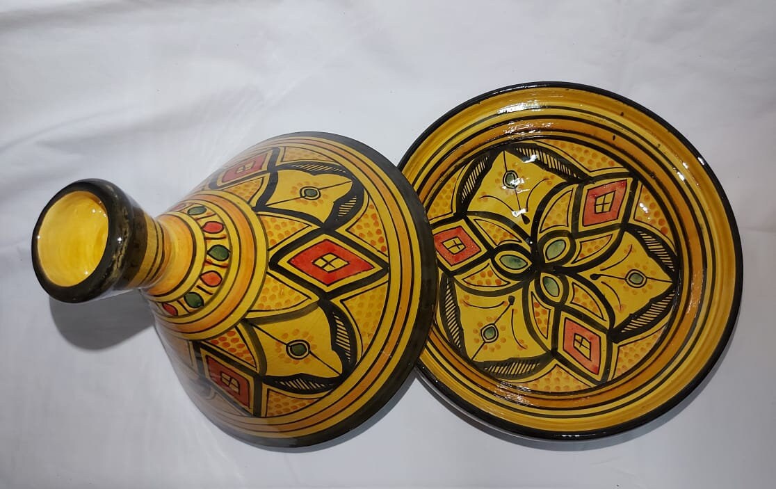 Moroccan Tajine - Handmade Tagine - Hand Painted Tagine - Pottery ...