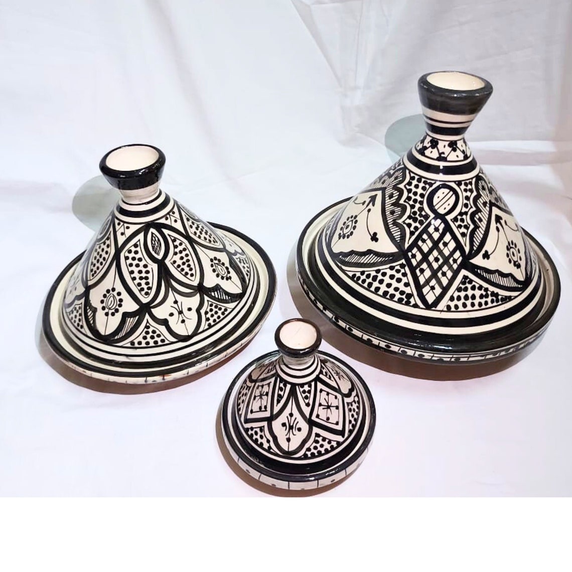 Handmade Tagine Hand Painted Tagine Large Tajine Pottery Kitchenware ...