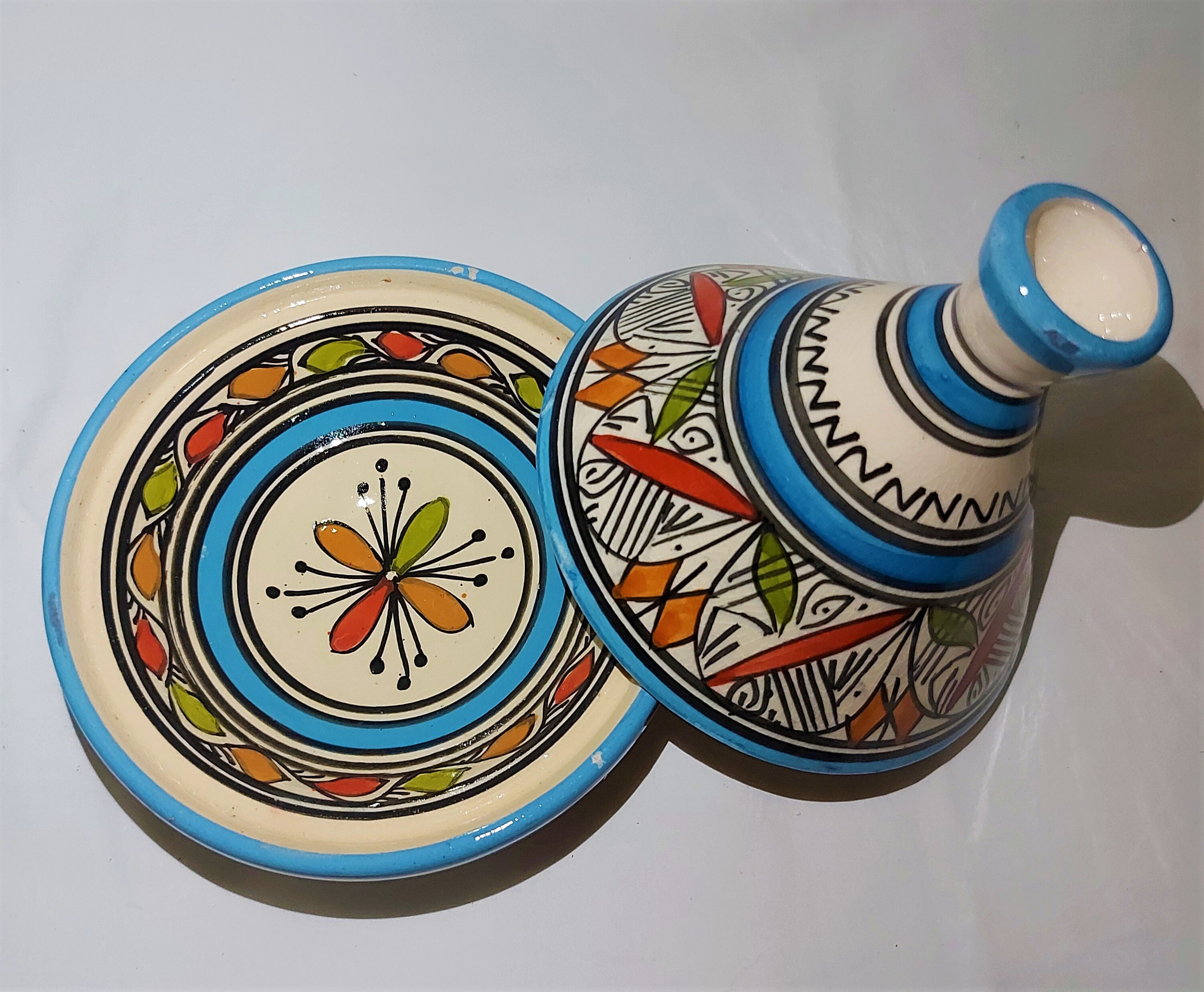 Beautiful Moroccan Ceramic Tagine - Berber Pottery Tagine - Handmade ...
