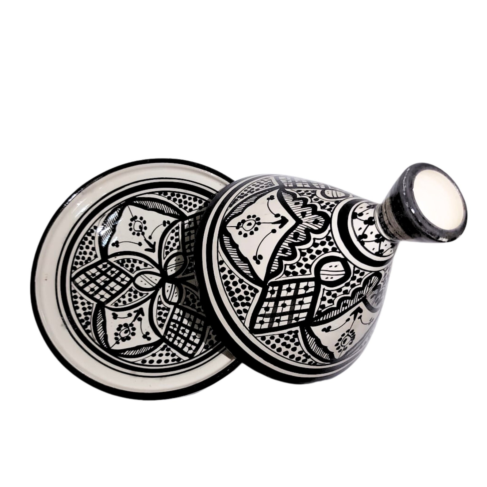 Handmade Tagine - Hand Painted Tagine - Large Tajine - Pottery ...