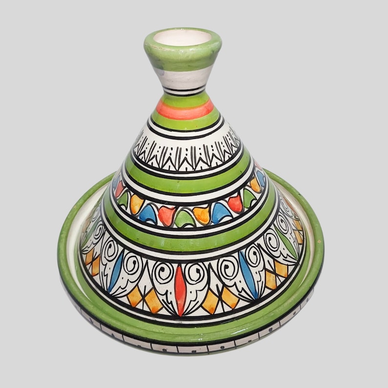 Serving Clay Pot - Moroccan Tagine - Handmade Tagine - Hand Painted ...
