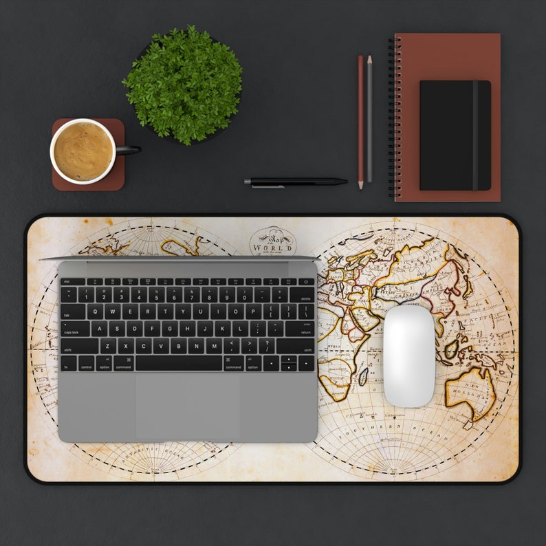 World Map Kids Mousepad Education Keyboard Pad Dinner - Etsy