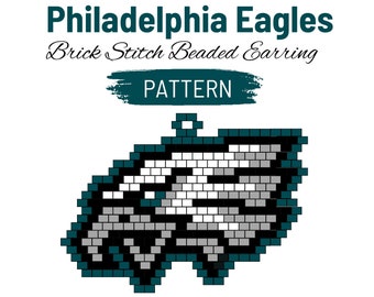 New England Patriots Brick Stitch Earring Pattern NFL Brick Stitch ...
