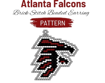 Chicago Bears Brick Stitch Earring Pattern NFL Brick Stitch Pattern ...