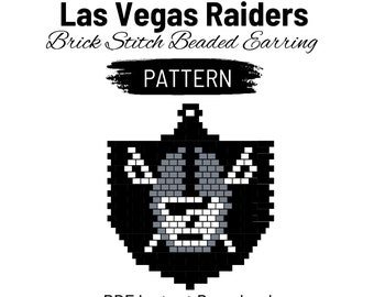 Buffalo Bills Brick Stitch Earring Pattern NFL Brick Stitch Pattern ...