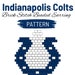 Indianapolis Colts Brick Stitch Earring Pattern NFL Brick Stitch ...