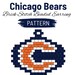Chicago Bears Brick Stitch Earring Pattern NFL Brick Stitch Pattern ...