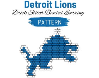 Buffalo Bills Brick Stitch Earring Pattern NFL Brick Stitch Pattern ...