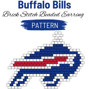 Indianapolis Colts Brick Stitch Earring Pattern NFL Brick Stitch ...