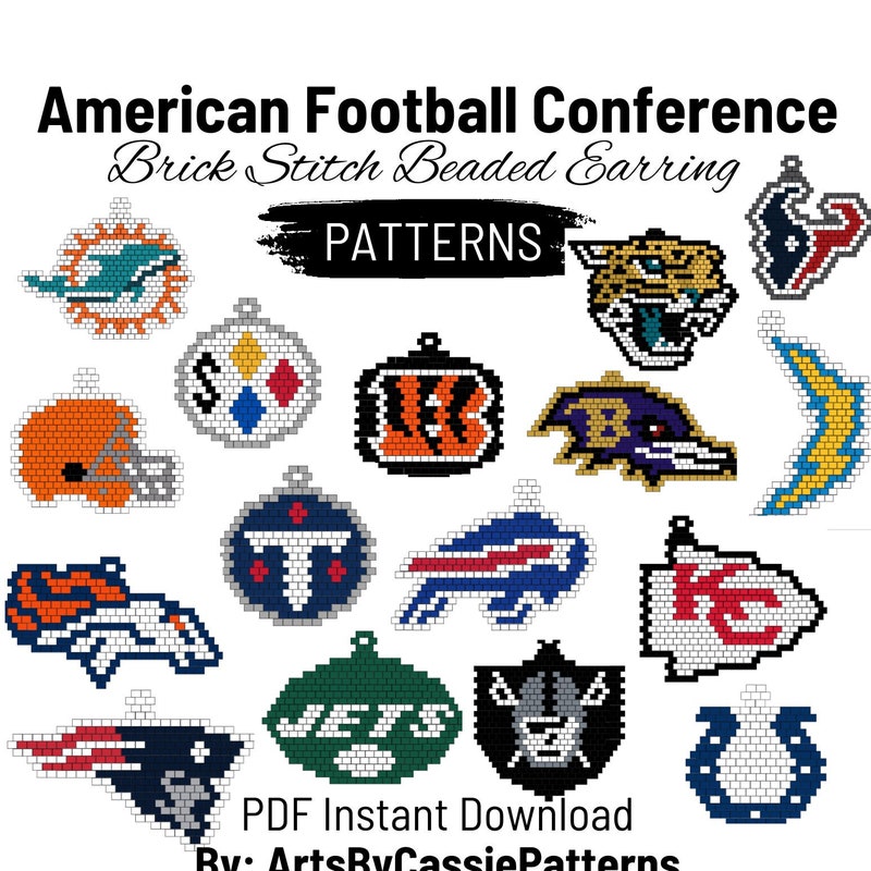Nfl Cross Stitch Pattern - Etsy