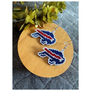 Buffalo Bills Brick Stitch Earring Pattern NFL Brick Stitch Pattern ...