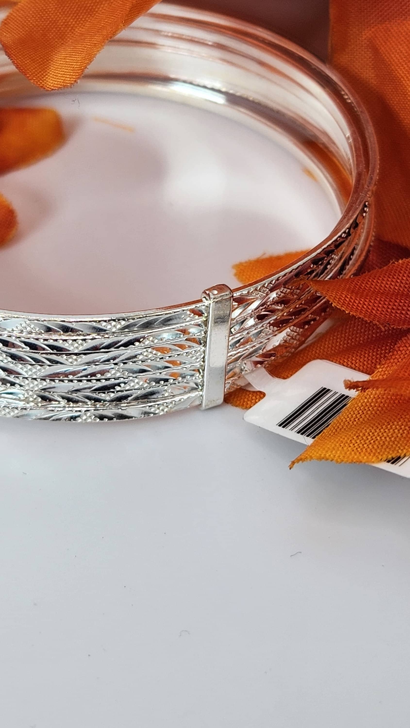 Diamond Cut 7 Days Bangle Set - Silver - Etsy