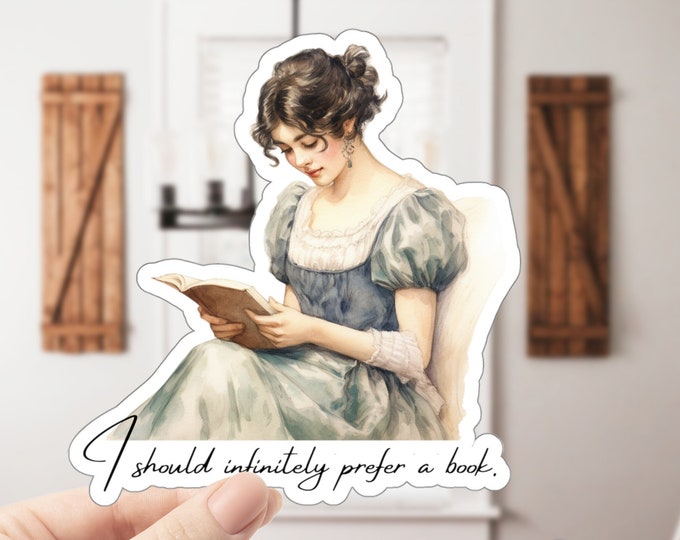 Jane Austen Portrait Sticker Classic Literature Bookish Stickers - Etsy