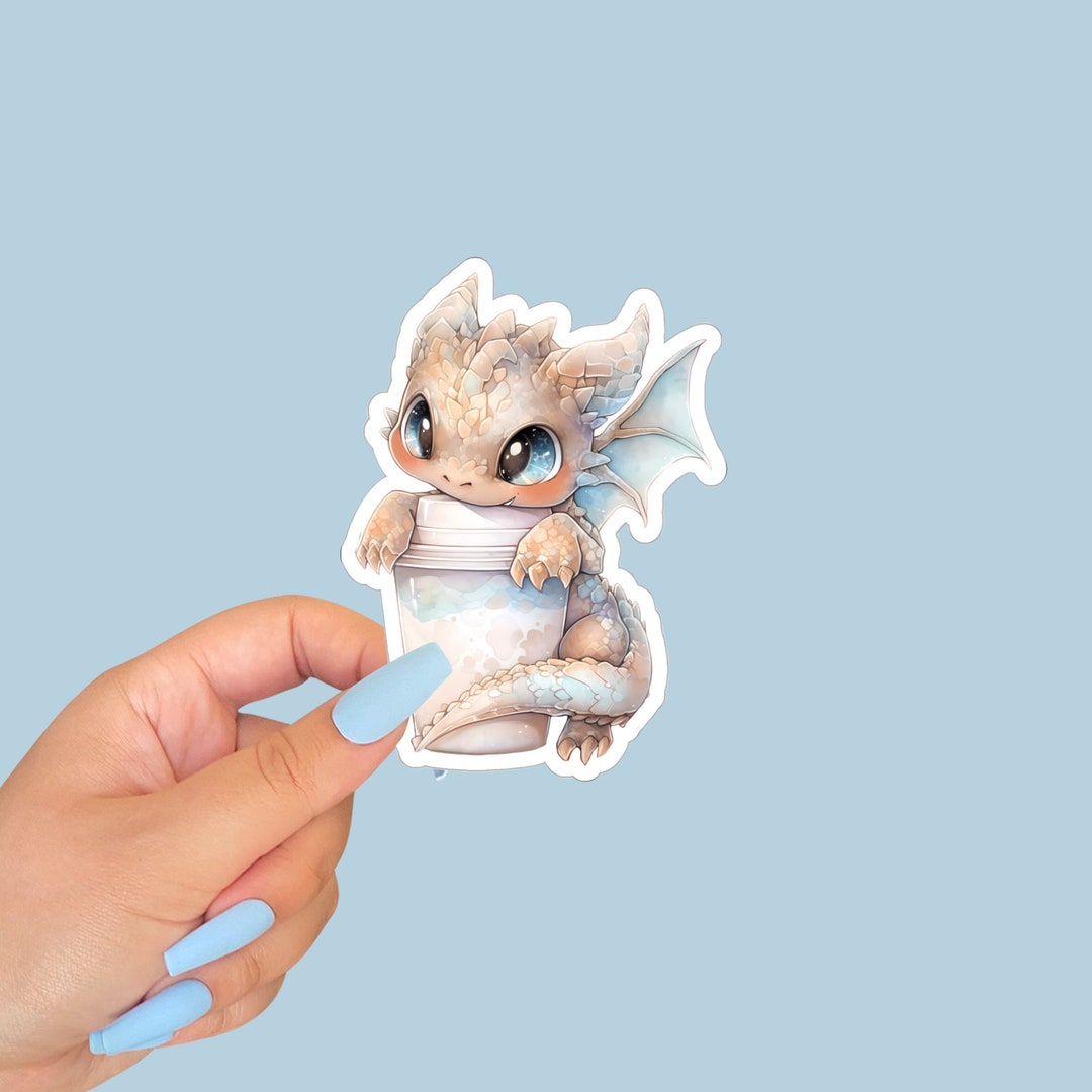 Coffee Dragon, Dragon Sticker, Epic Dragon, Baby Dragon, Dragon Lover ...