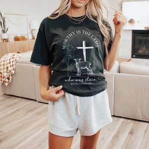 Worthy is the Lamb Shirt, Boho Christian T Shirt, Trendy Christian ...