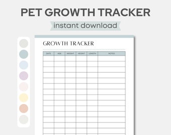 Puppy Weight Tracking Chart - Etsy