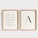 Vintage Style Alphabet Print, Custom Vintage Initial Print, Boys Room ...