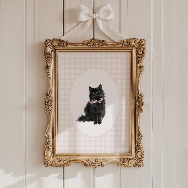 Coquette Cat Room Decor - Etsy