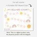 Boho Rainbow Reward Chart, Printable Sticker Chart, Toddler Reward ...