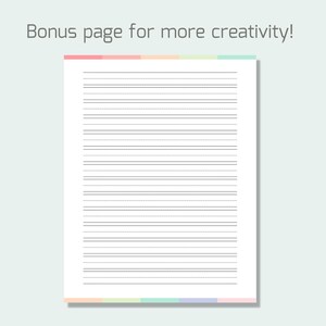 Printable Kids Story Paper, Write & Draw Journal Page, Story Template ...