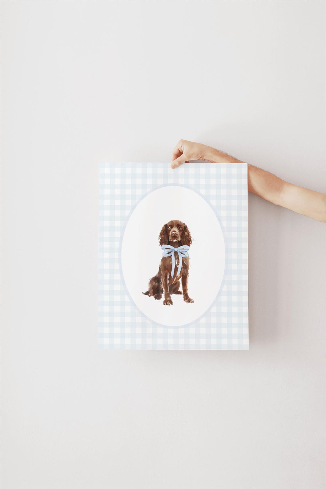 Boykin Spaniel Nursery Decor, Watercolor Dog Nursery Print, Baby Boy ...
