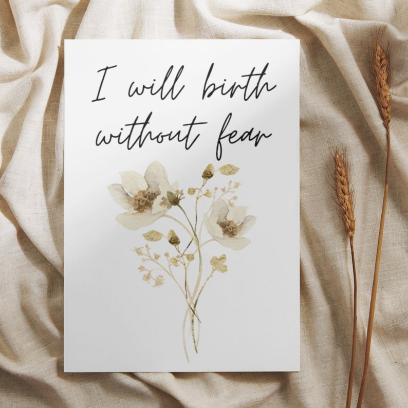 Birth Affirmation Cards Printable, Set of 40 Birth Affirmation Cards ...