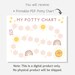 Boho Rainbow Potty Chart, Potty Training Chart, Sticker Potty Chart ...