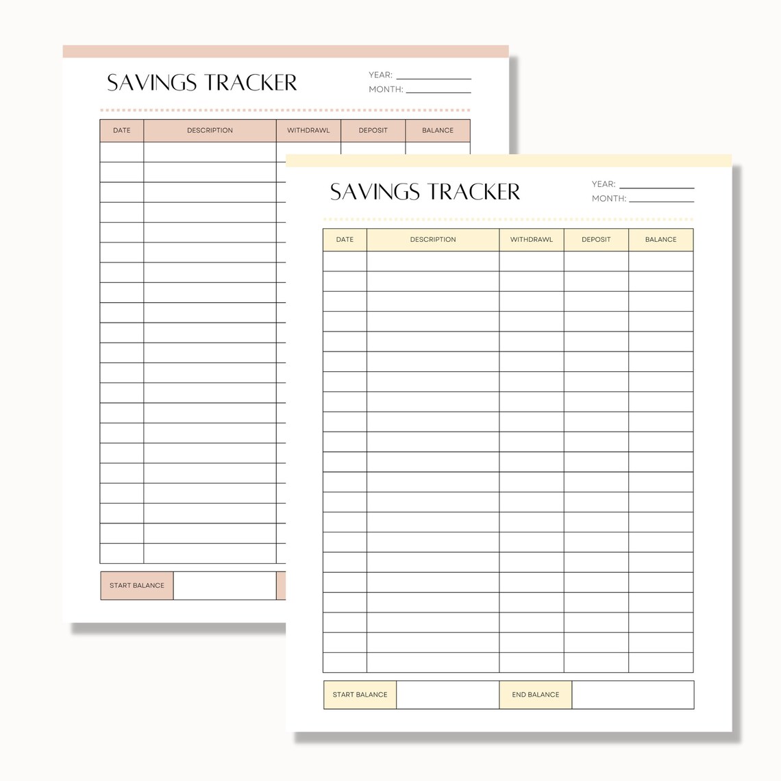 Printable Savings Tracker Sinking Funds Tracker Savings - Etsy