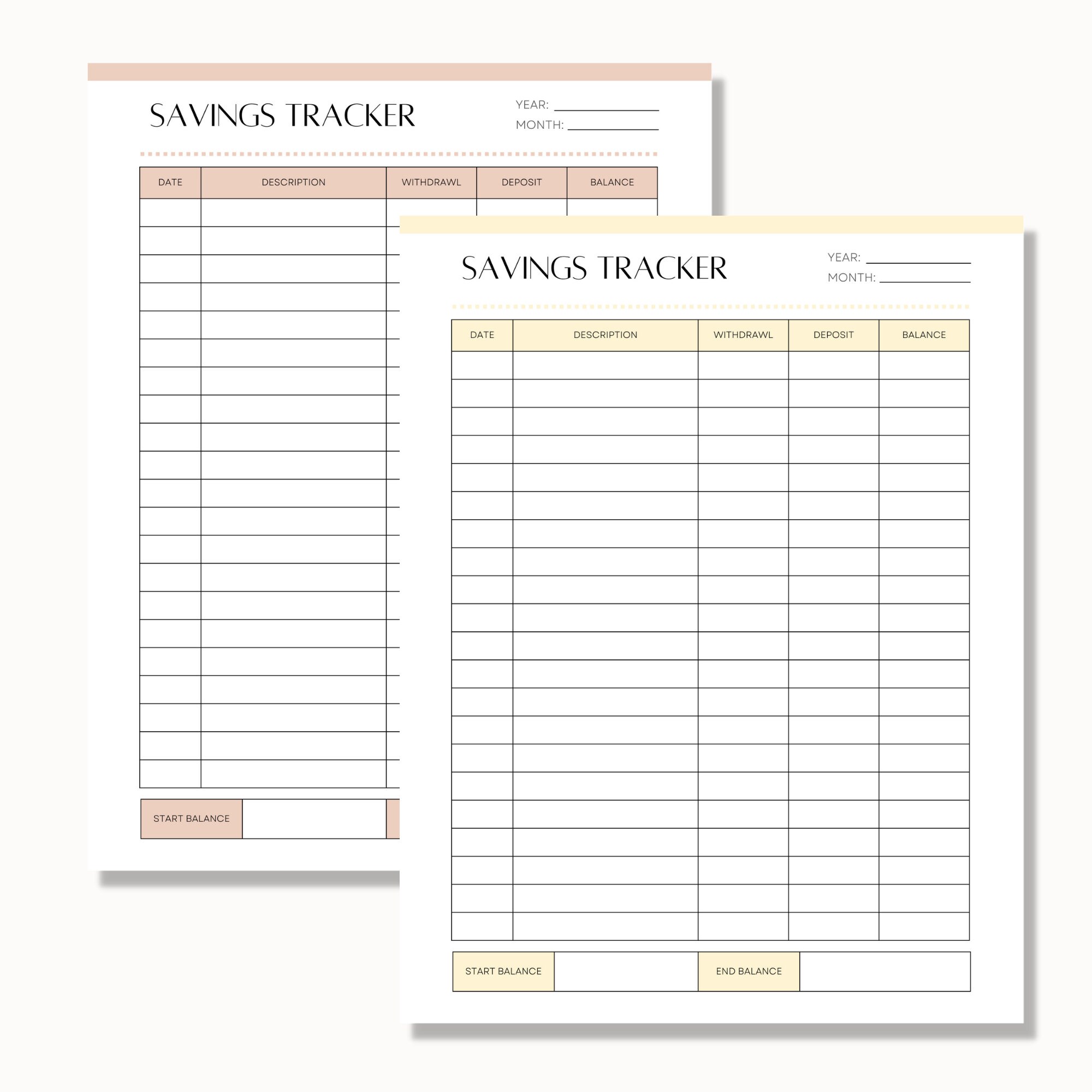 Printable Savings Tracker Sinking Funds Tracker Savings - Etsy