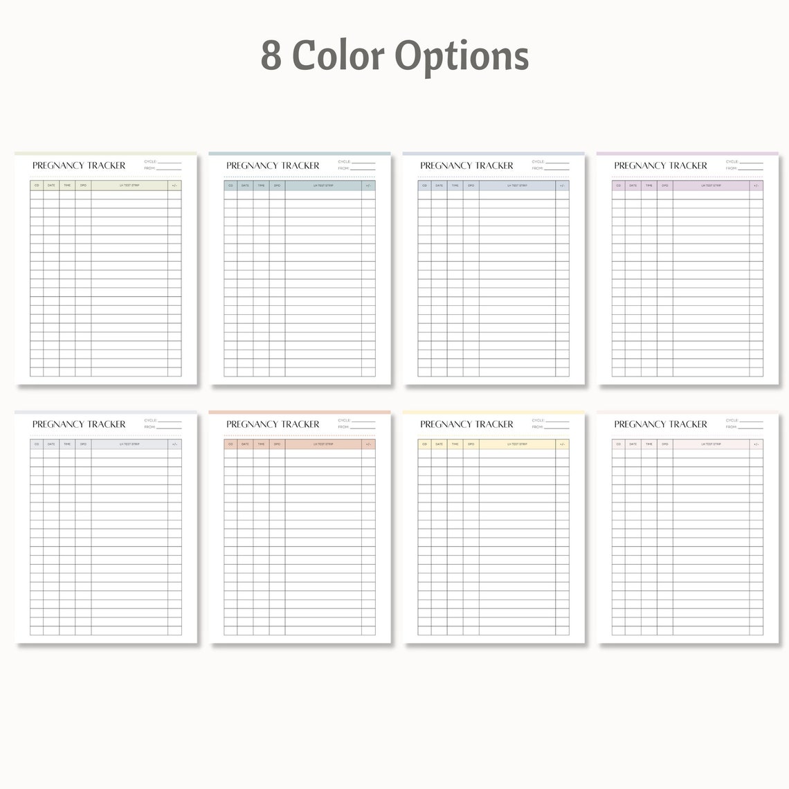 Printable Pregnancy Tracker HCG Pregnancy Log Pregnancy Line - Etsy