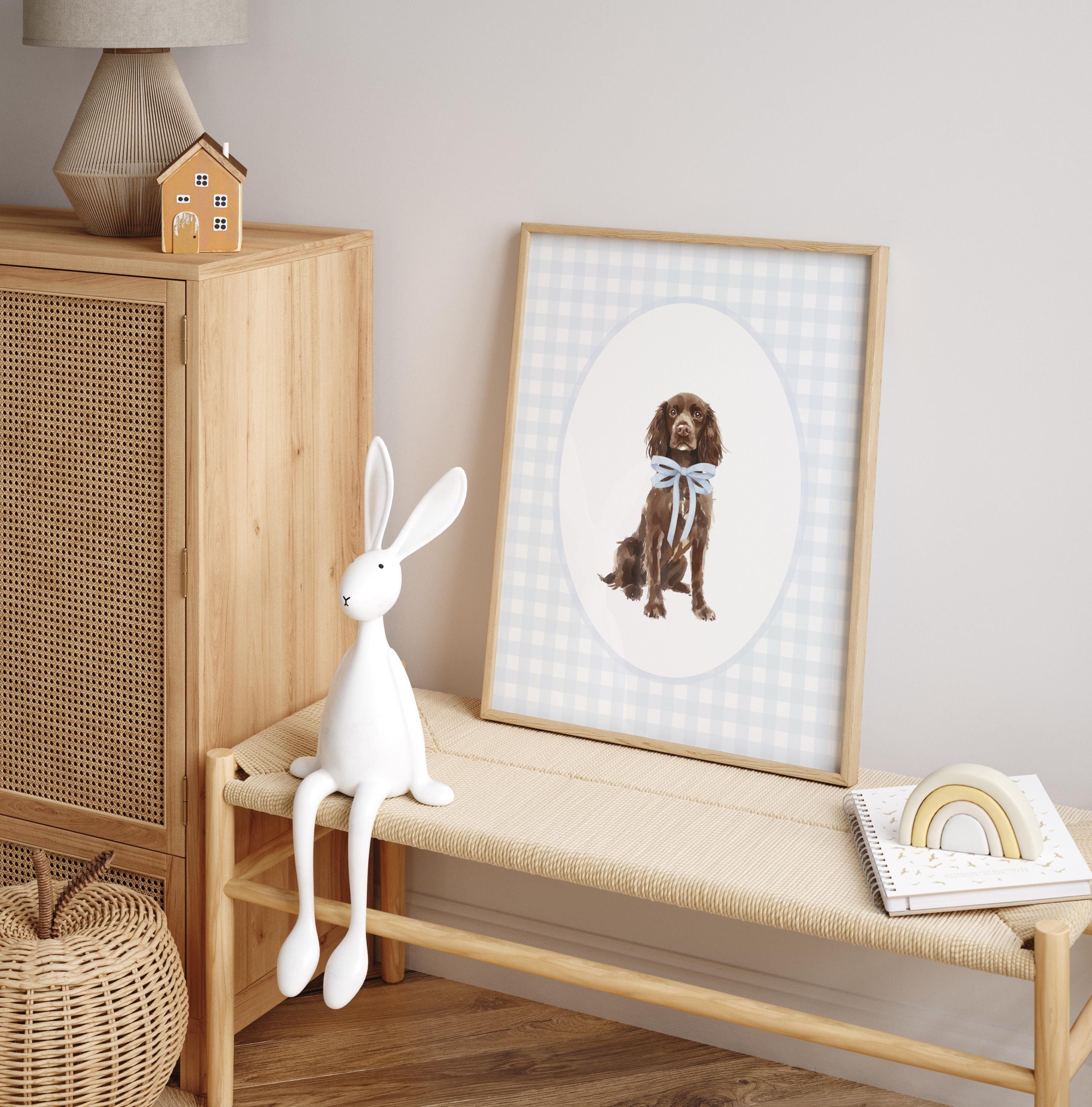 Boykin Spaniel Nursery Decor, Watercolor Dog Nursery Print, Baby Boy ...