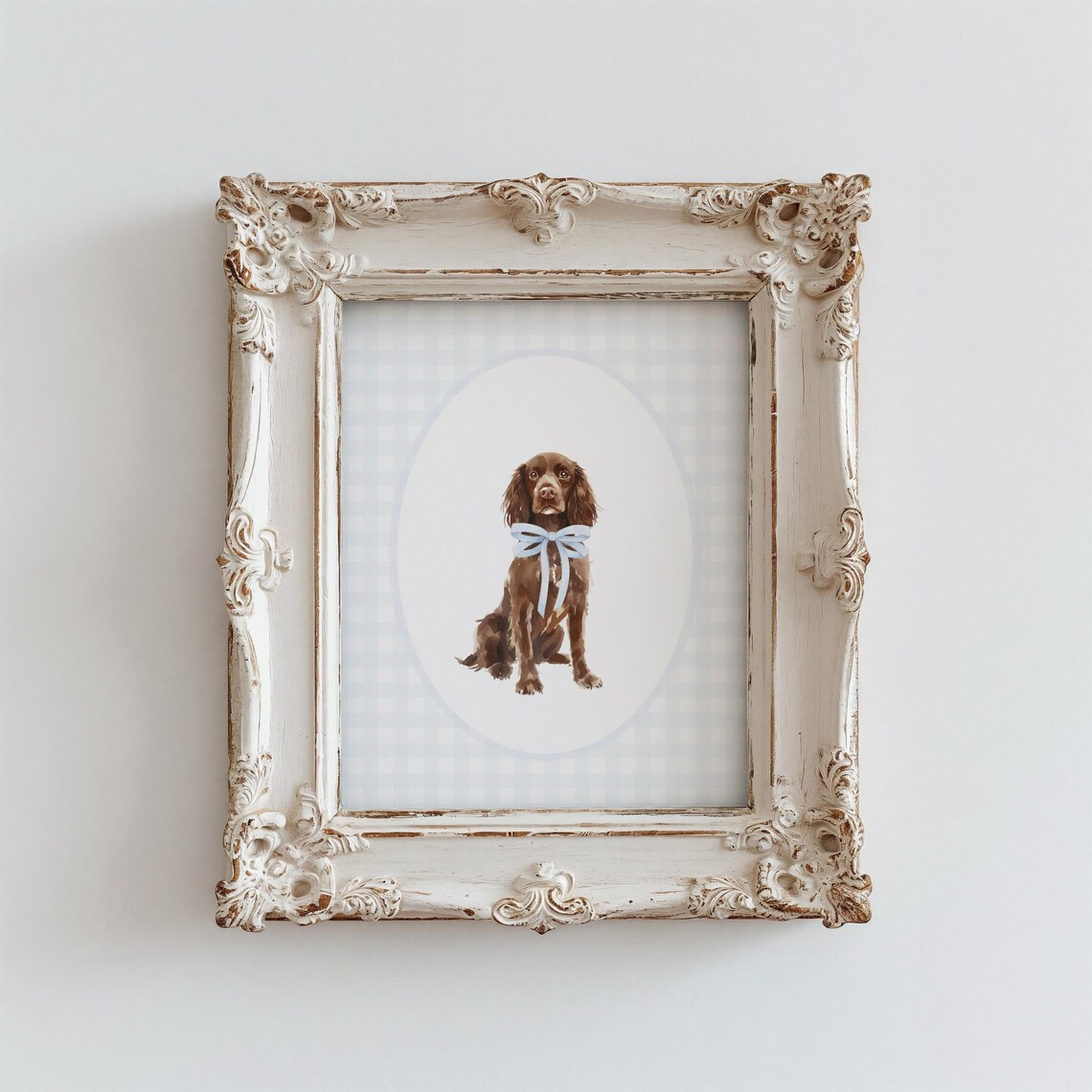 Boykin Spaniel Nursery Decor, Watercolor Dog Nursery Print, Baby Boy ...