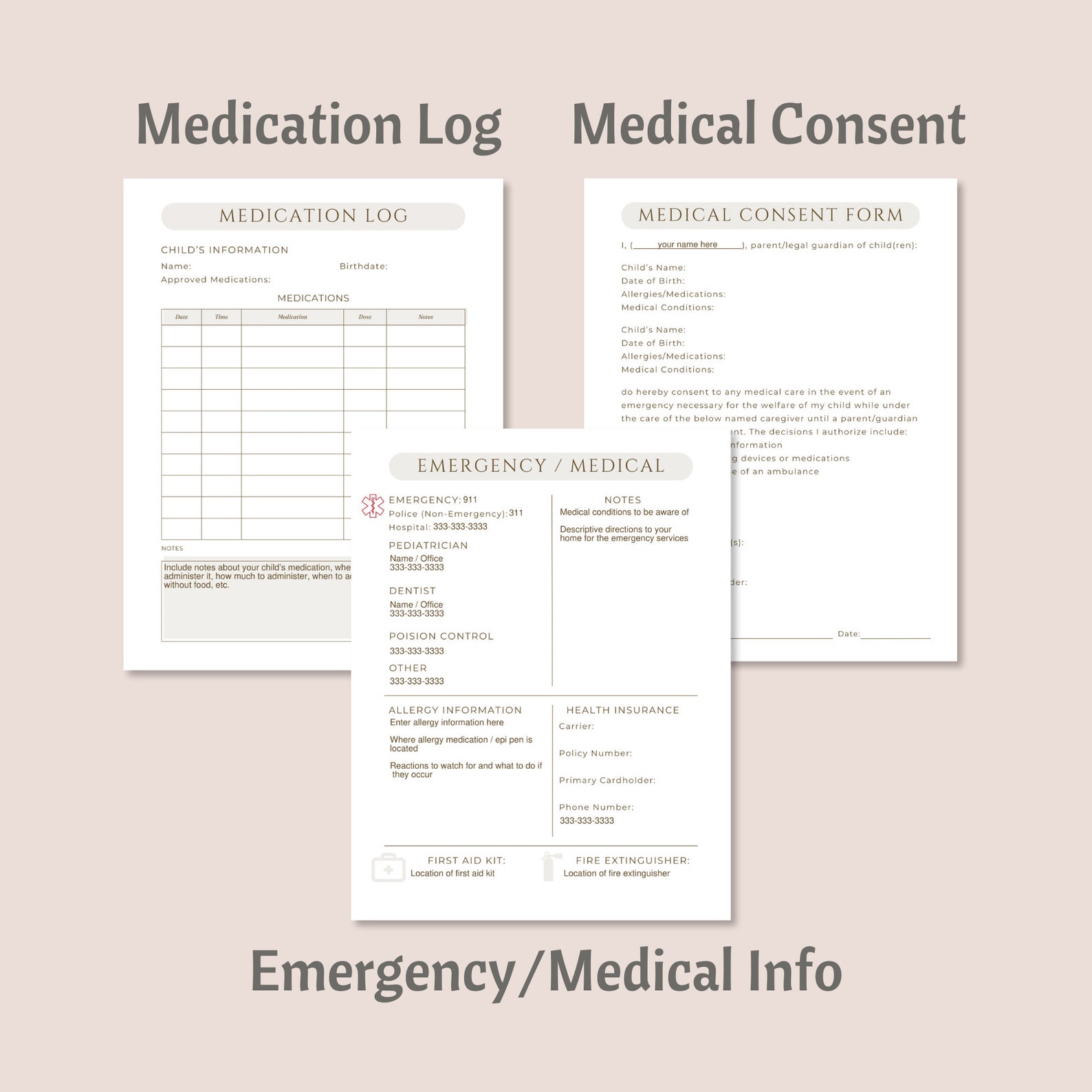 Fillable Nanny Binder PDF, Printable Nanny Planner Template, Nanny ...