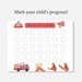 Fire Truck Potty Chart, Potty Training Chart, Sticker Potty Chart ...