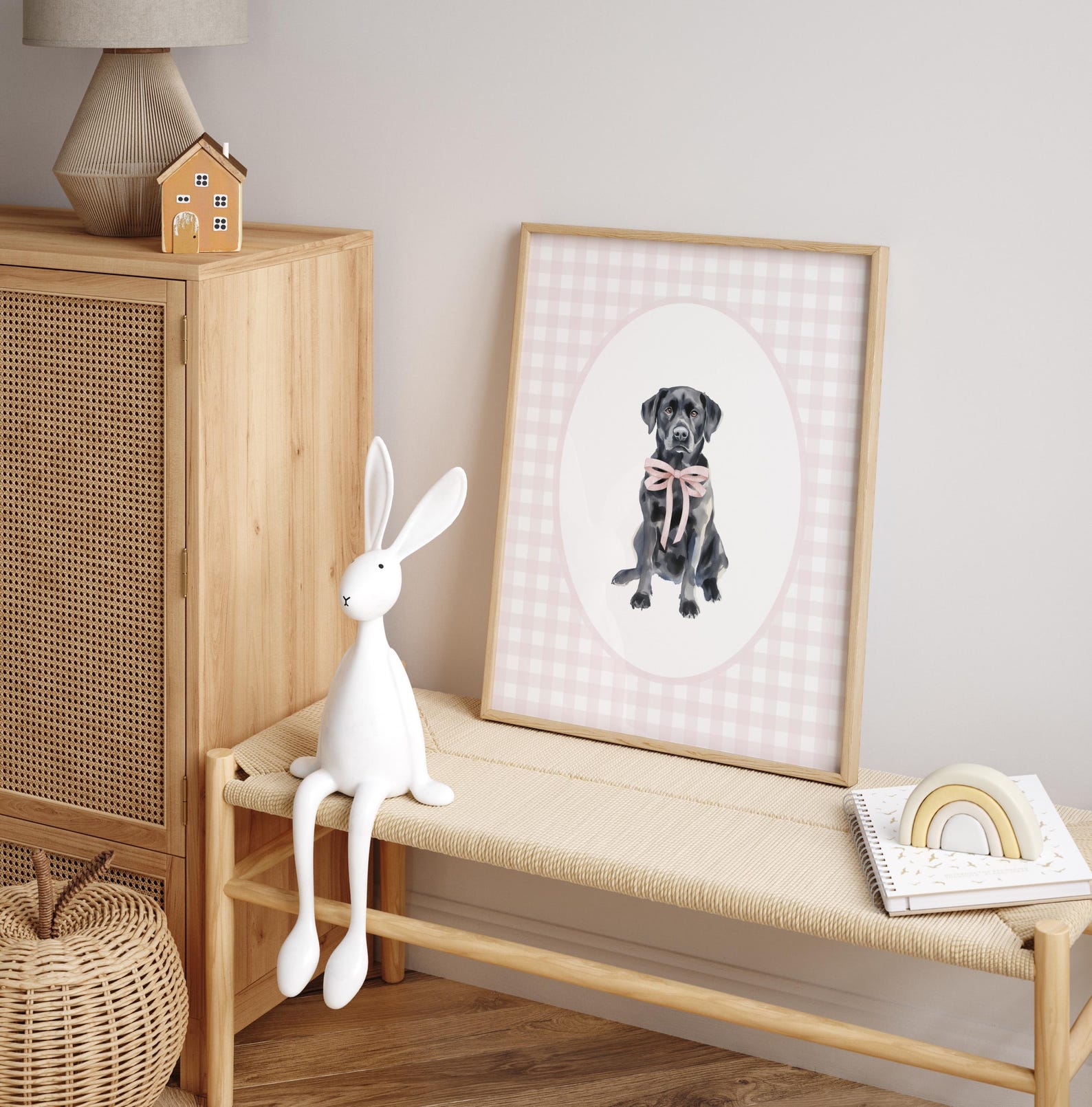 Black Labrador Retriever Nursery Decor, Watercolor Lab Dog Nursery ...