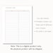 Printable Contact List, Contact Sheet, Phone Number List, Address Book ...