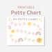 Boho Rainbow Potty Chart Potty Training Chart Sticker Potty - Etsy
