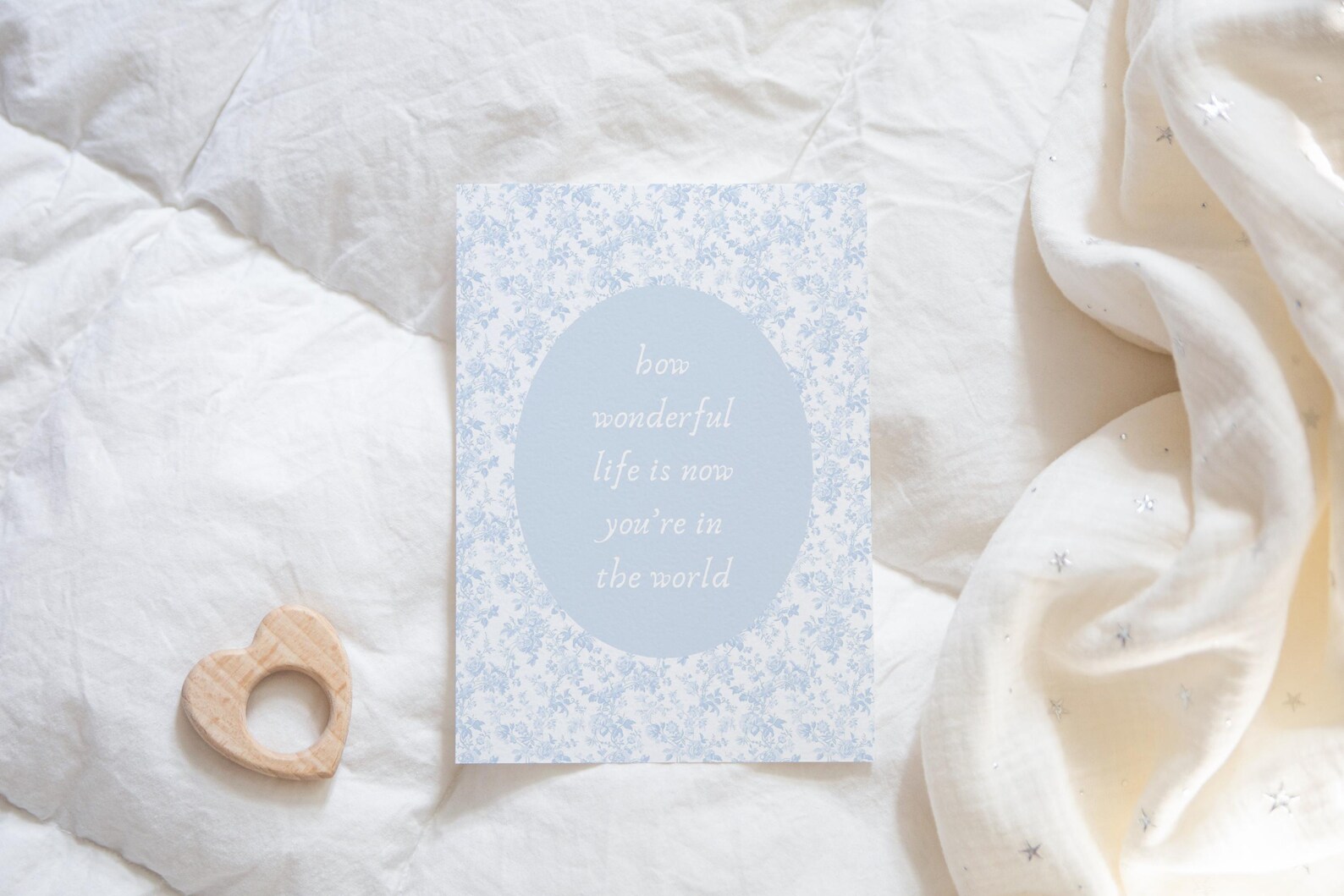 How Wonderful Life is Now You're in the World Print, Baby Girl Nursery ...