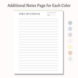 Printable Daily Devotional, Bible Study Template, Faith Journal, Prayer ...