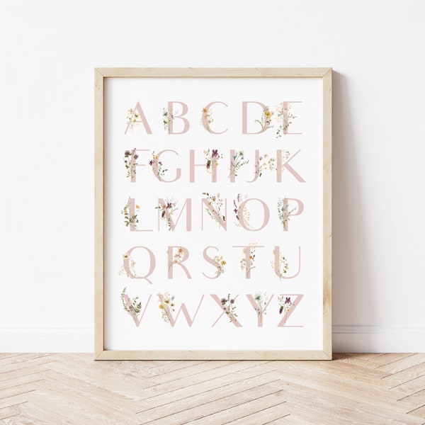 Floral Alphabet - Etsy