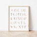 Set of 2 Wildflowers Alphabet Numbers Poster, Floral Alphabet Print ...